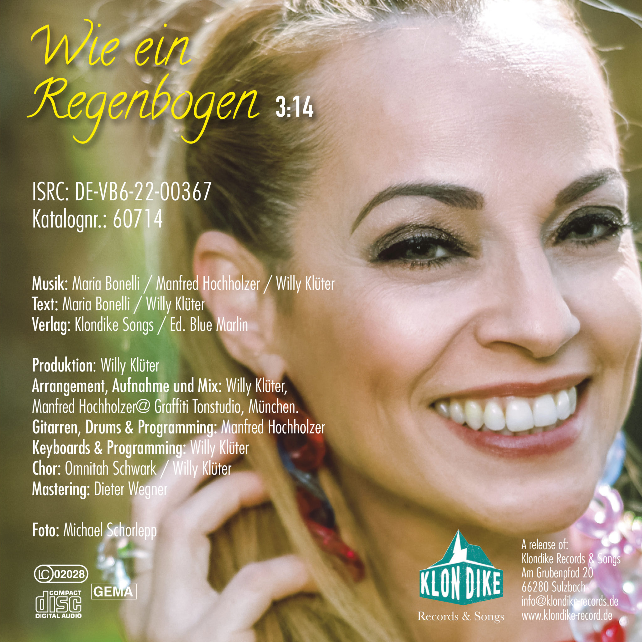 MARIA BONELLI Ihr neuer Titel ist so schön „Wie ein Regenbogen“! – Smago