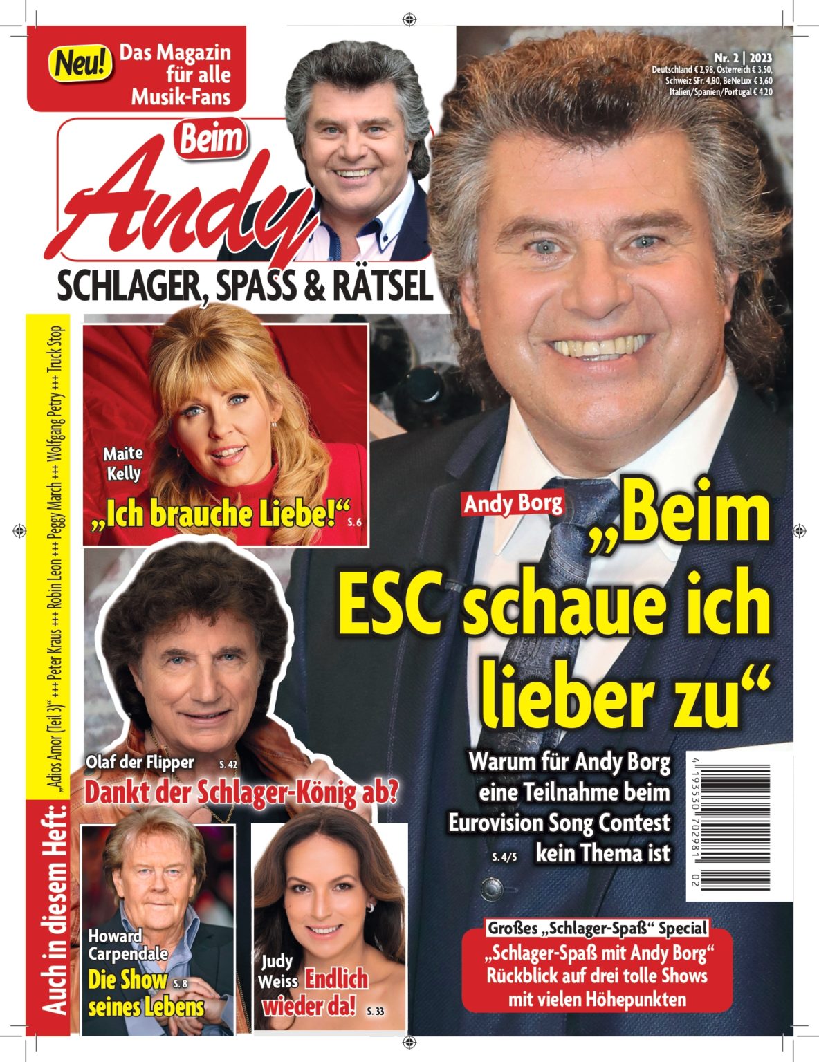 ANDY BORG, HOWARD CARPENDALE, MAITE KELLY, OLAF DER FLIPPER u.a. Ab ...