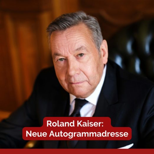ROLAND KAISER Neue Autogrammadresse ab 01.04.2023! – Smago
