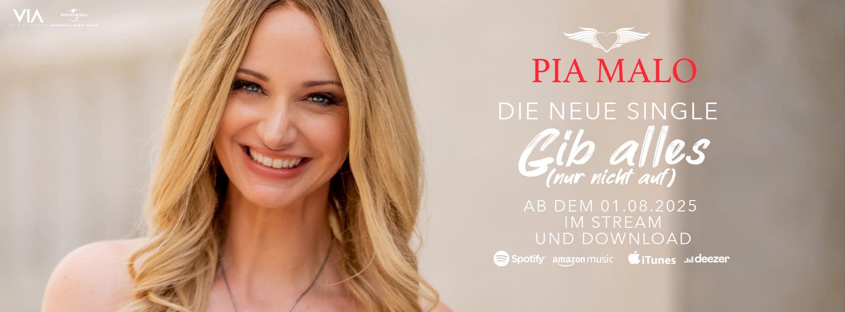 PIA MALO VIA Music rüstet weiter auf: „Willkommen, Pia Malo!“! – Smago